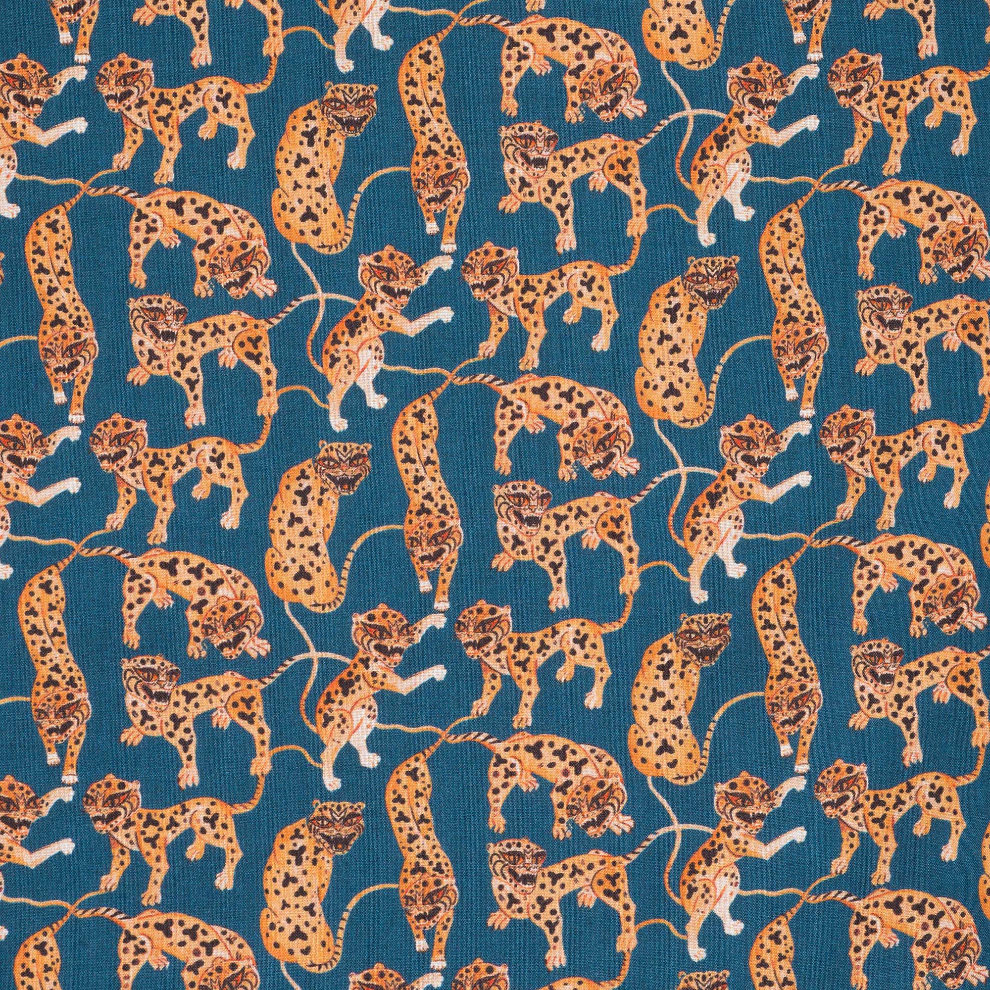 Teal Tiger Liberty Print Shirt | Cordings