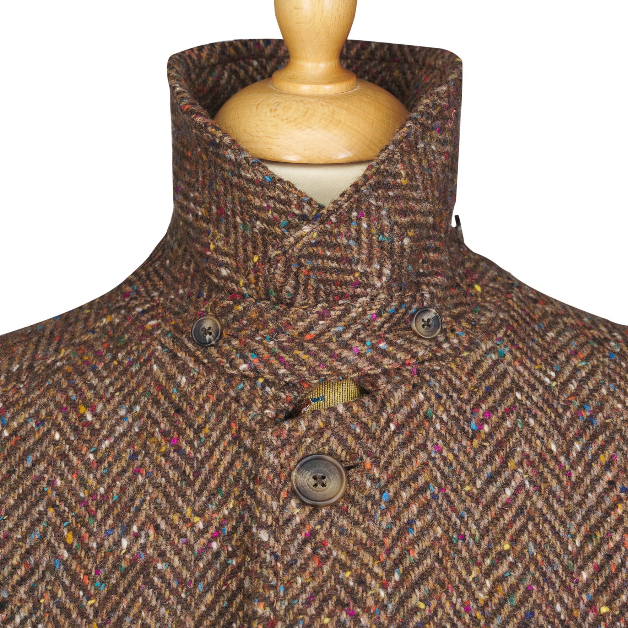 Chestnut Herringbone Donegal Follifoot Coat | Men's Country Clothing ...