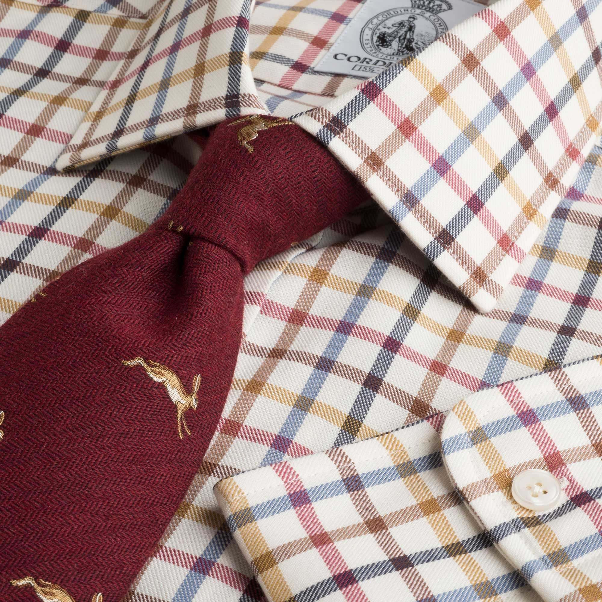 Navy Red Peter Check Tattersall Shirt | Men's Country Clothing ...