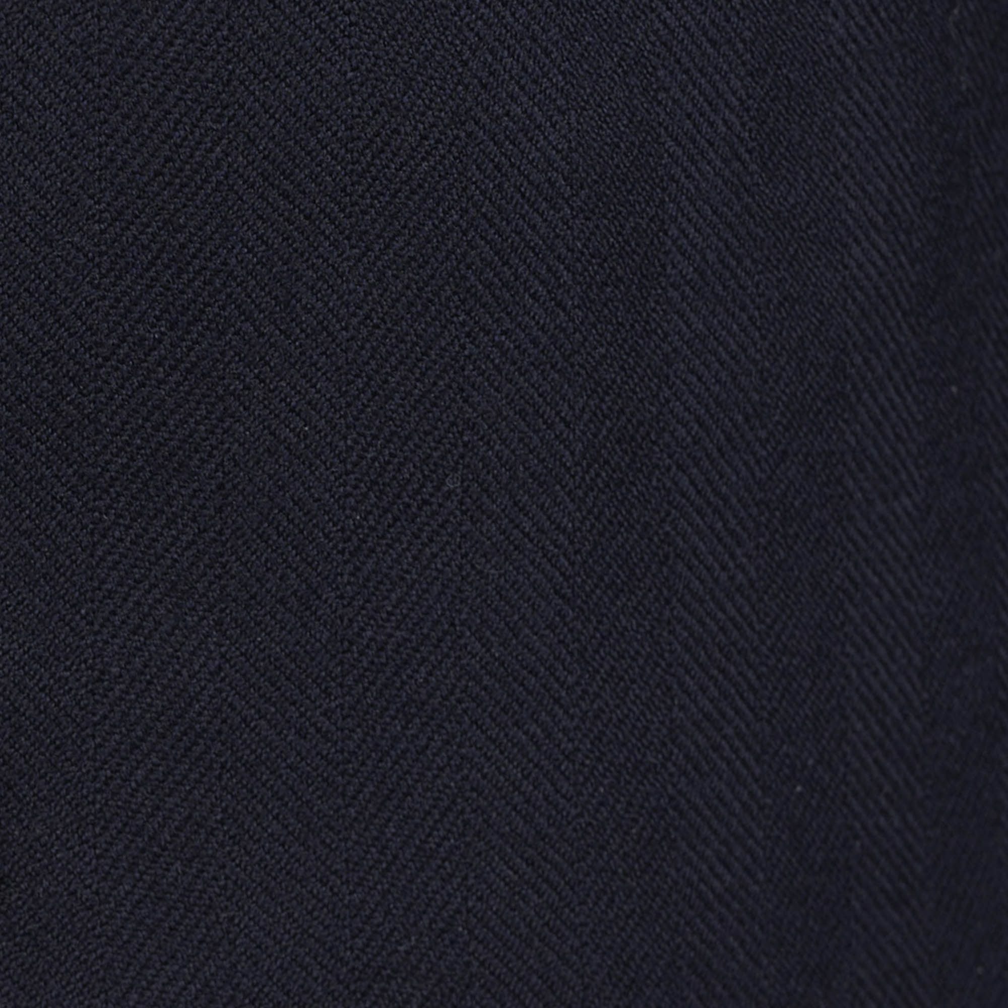 Men's Navy 11oz Two Button Herringbone Suit | Cordings US