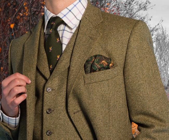 Tweed Herringbone Suit | Men's Country Suits | Cordings US